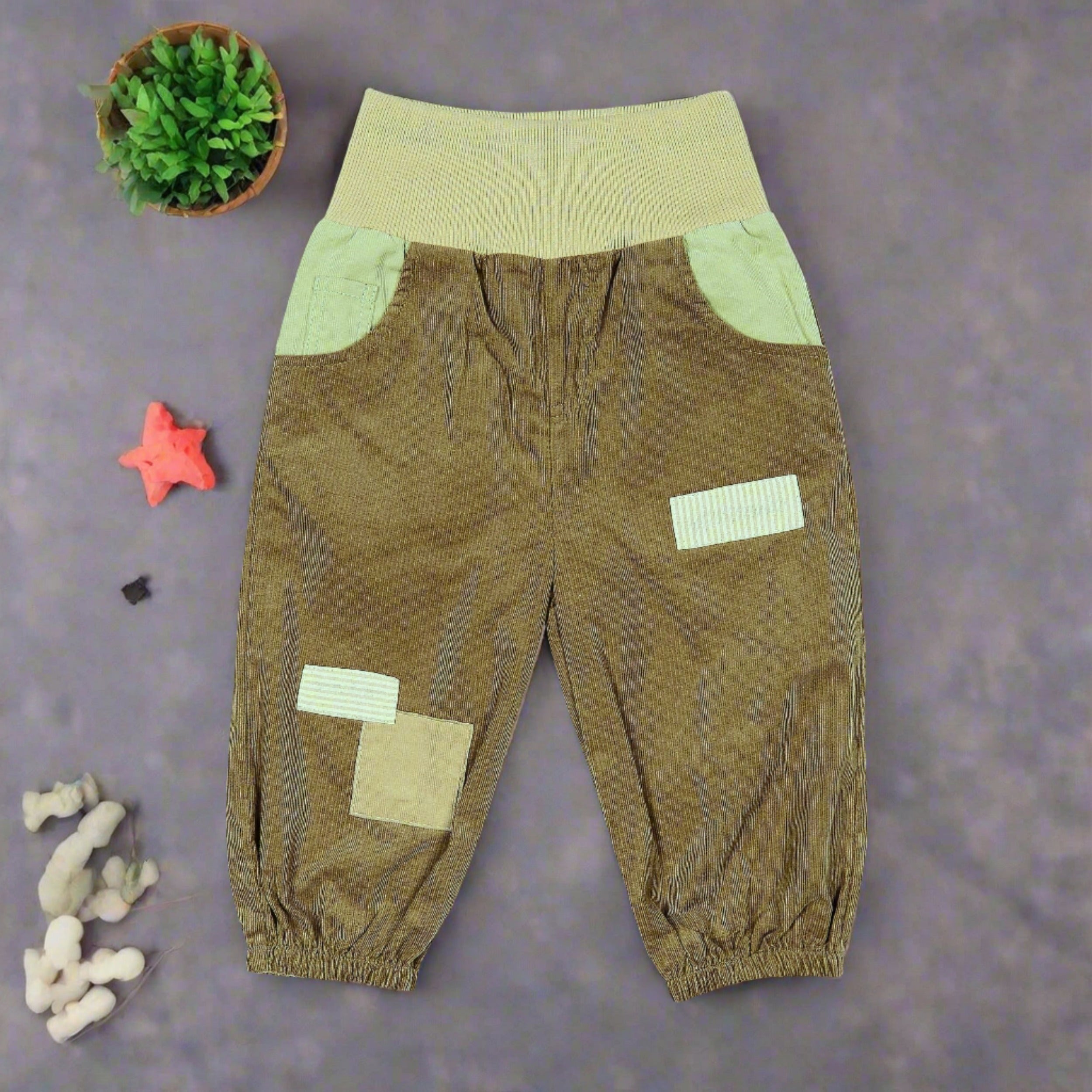 Chorduroy Boys Patchy Pants - Naturals & Browns – For Little Kiwis